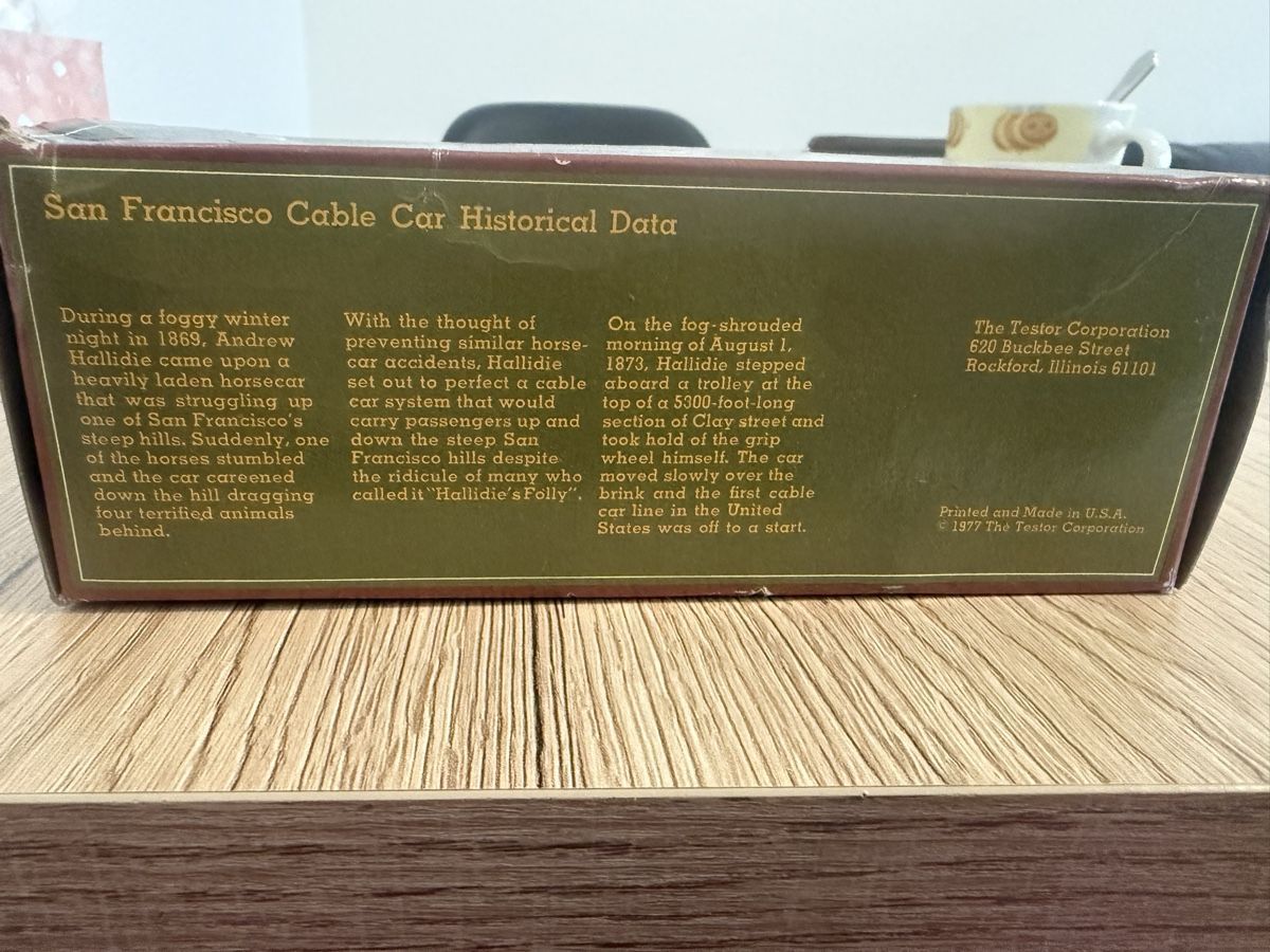 San Francisco Cable Car, Bausatz 1:48, Vintage! (Gebraucht) in ...