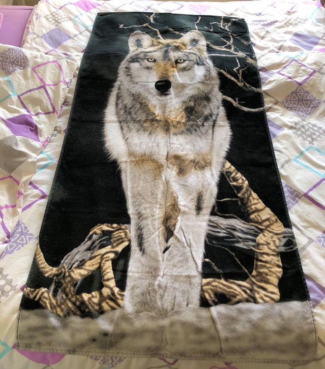 Strandtuch Wolf | Kaufen auf Ricardo