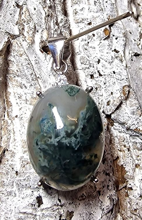 Hochwertiger Moosachat Anhänger (Neu (gemäss Beschreibung)) in Matzingen für CHF 17 – mit ...