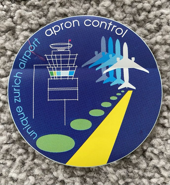 Aufkleber Apron Control Flughafen Zürich (Gebraucht) in Esslingen für ...