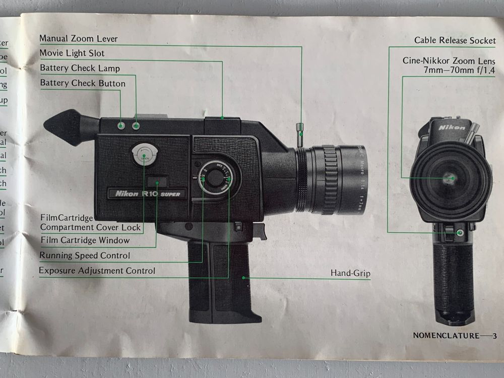 Nikon Super 8mm Filmkamera / Retro Vintage aus dem Jahr 1974 (Gebraucht ...