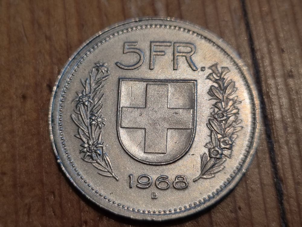 1968 Fehlprägung 5 Fr. Stanzung!! | Kaufen auf Ricardo