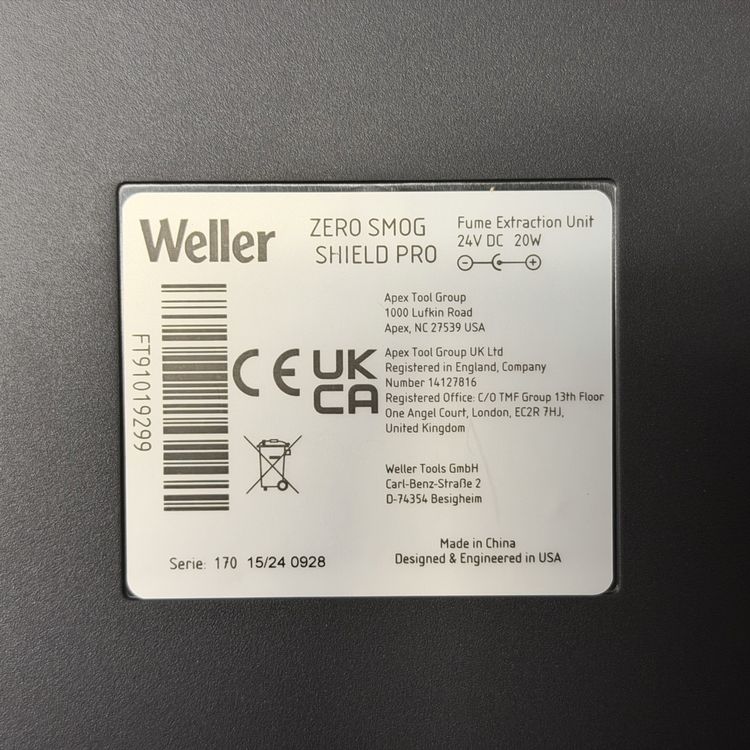 Weller ZERO SMOG Shield Pro - Absaugung - Top Zustand! (Gebraucht) in ...
