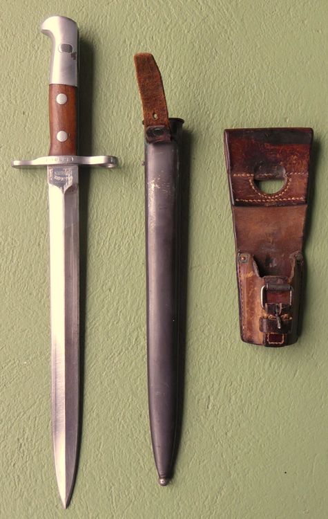 Schweizer Armee BAJONETT 1918 inkl. Scheide mit Lederschuh | Kaufen auf Ricardo