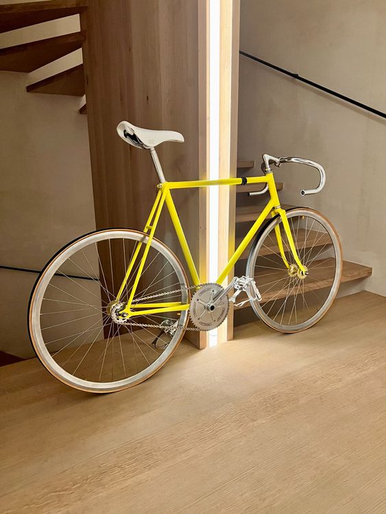 Fixie Neon Yellow Keirin / Nitto - Stronglight - Columbus (Neuf (Voir ...