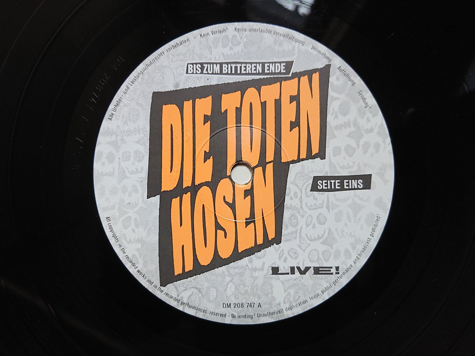 DIE TOTEN HOSEN - Bis Zum Bitteren Ende Live! (LP, 1987) (Gebraucht) in ...