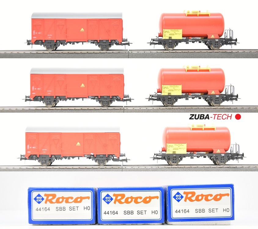 Roco 3x 44164 Güterwagen der SBB H0 GS mit OVP (Gebraucht) in St ...