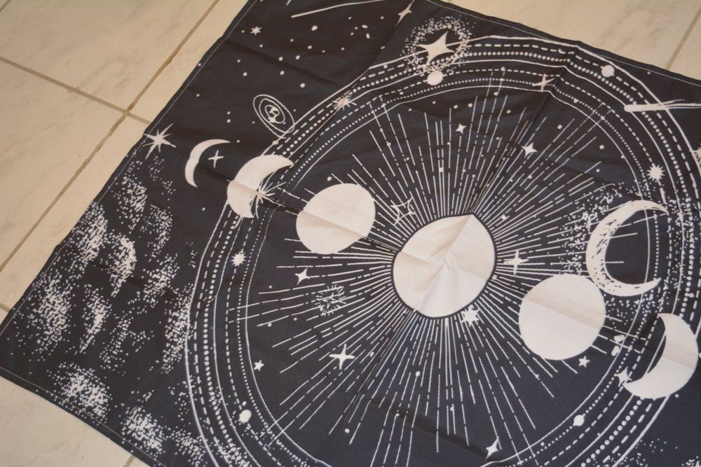 Wandtuch Tuch Mondzyklus Mond universum Tuch Poster Bild (Neu und ...