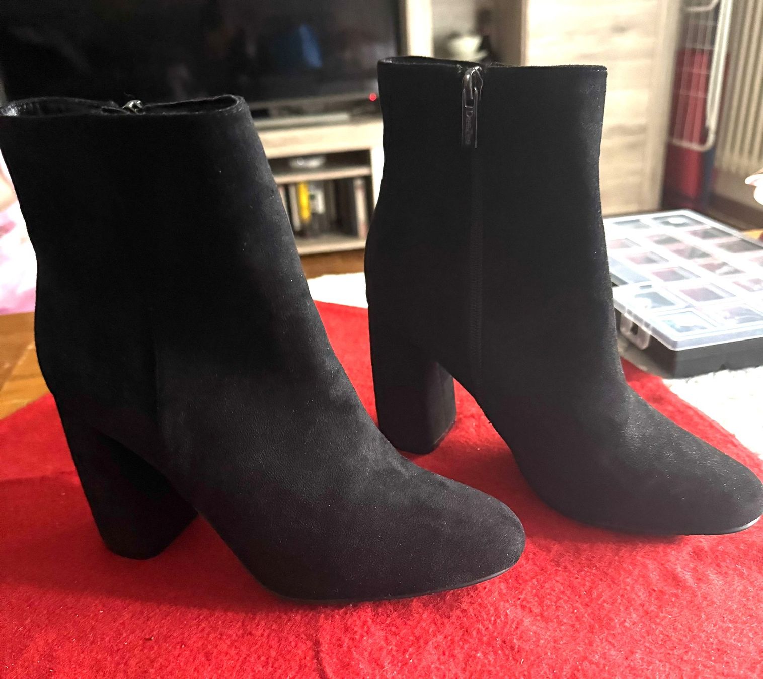 Bottines noires élégantes à talons - T38 neuves (Neuf (Voir description ...