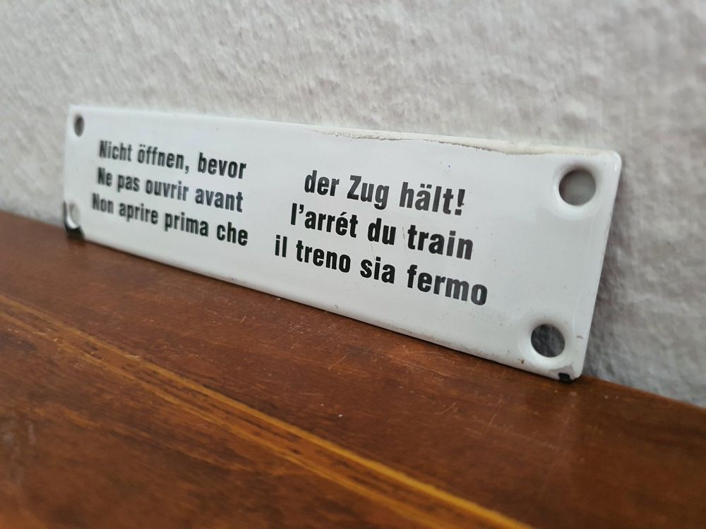 Emailschild Verboten Bahn Zug Tram, Emaille Schild Vintage | Kaufen auf Ricardo