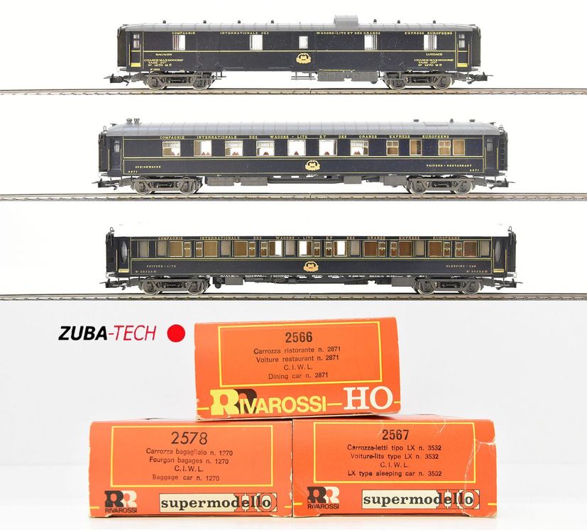 Rivarossi 3x Orient-Express Personenwagen CIWL H0 GS mit OVP (Gebraucht) in St. Gallen für CHF ...