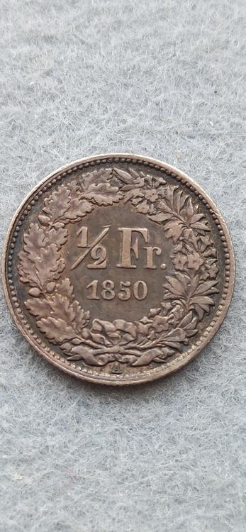50 rappen silber münze 1850 ss-vorz | Kaufen auf Ricardo