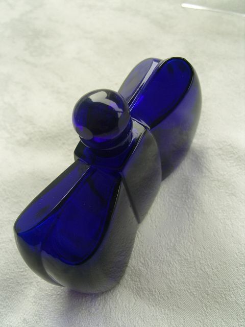 Vintage Blue Guerlain Parfumflacon Baccarat stamped (1937) (Gebraucht ...