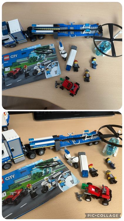 Lego City Polizeihubschrauber mit Lastwagen Set 60204 (Gebraucht) in ...