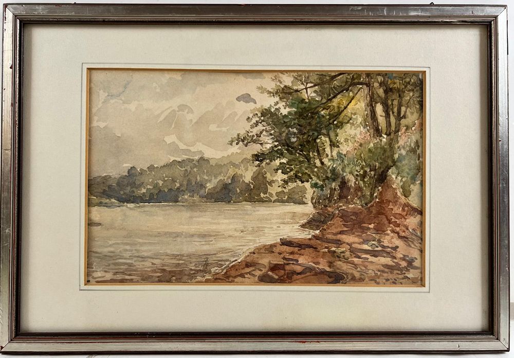 Szene am Fluss Wye Aquarell ca 1890 (Gebraucht) in Neuhausen am Rheinfall für CHF 10 – mit ...