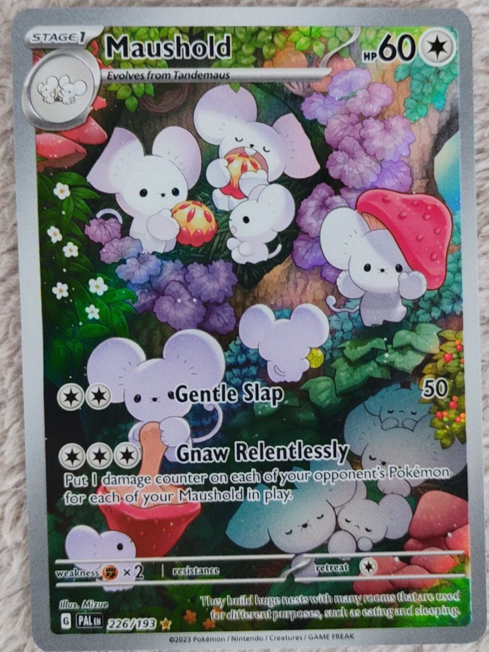 2 Pokémon Karten Maushold Fullart, Gardevoir Fullart (Neu (gemäss ...