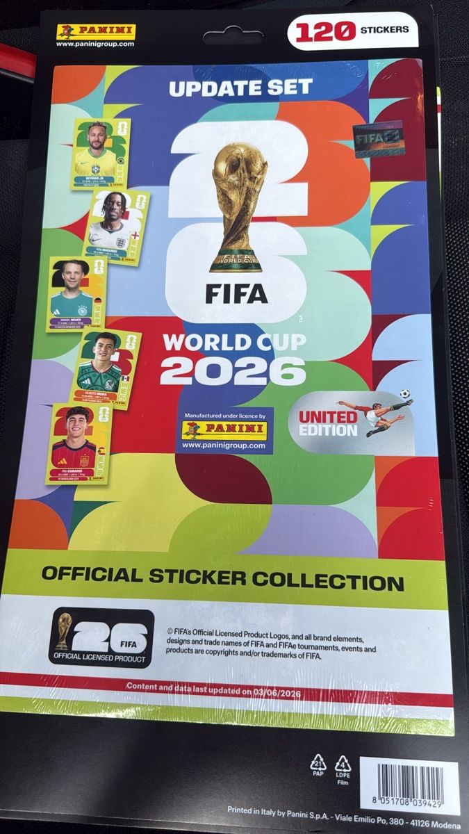 Panini Fifa Wm 2026 Update Set 120 Sticker Neu Und Originalverpackt
