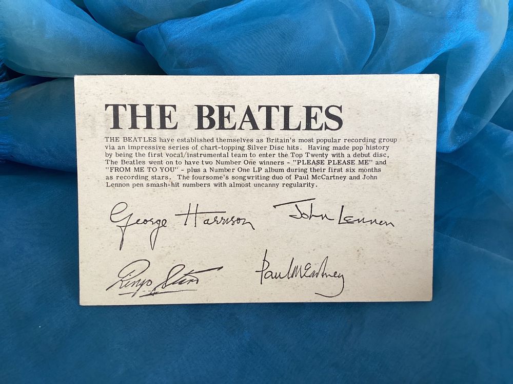 BEATLES / alte Autogramm Karte (Gebraucht) in für CHF 15 – mit ...
