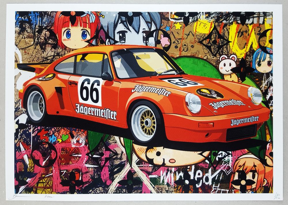 Death NYC Ltd Pop Art Druck " Anime Jägermeister Porsche 911 | Kaufen ...
