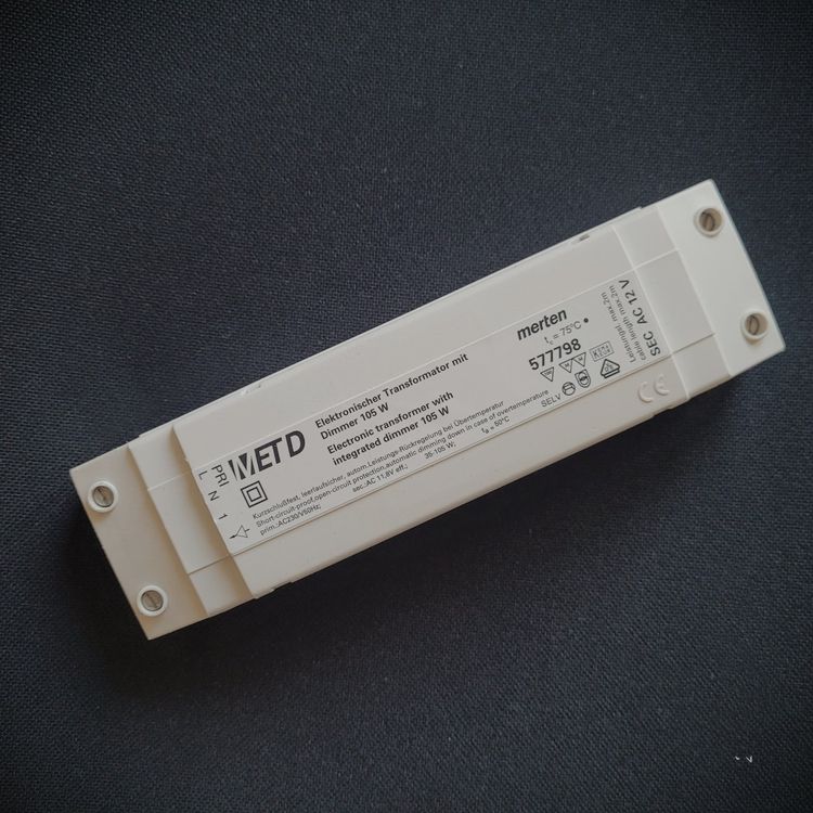 Elektronischer Transformator mit integriertem Dimmer 105 W (Gebraucht) in Allschwil für CHF 1 ...