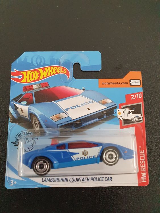 Hot Wheels - Lamborghini Countach Police Car (Neu und originalverpackt ...