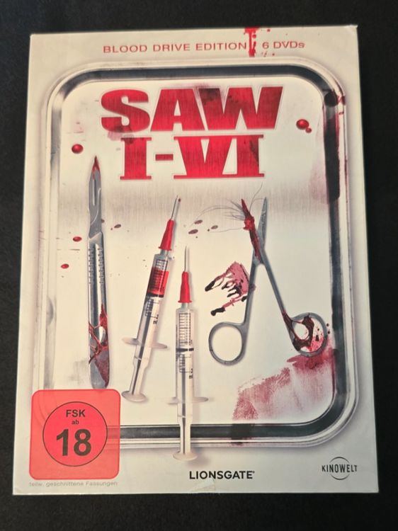 Saw I-VI Blood Drive Edition DVD Box Horrorfilme (Gebraucht) in ...