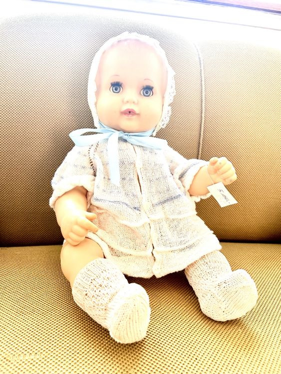 Süsse Babypuppe Schildkröten Puppe mit Schlafaugen, Vintage (Gebraucht ...