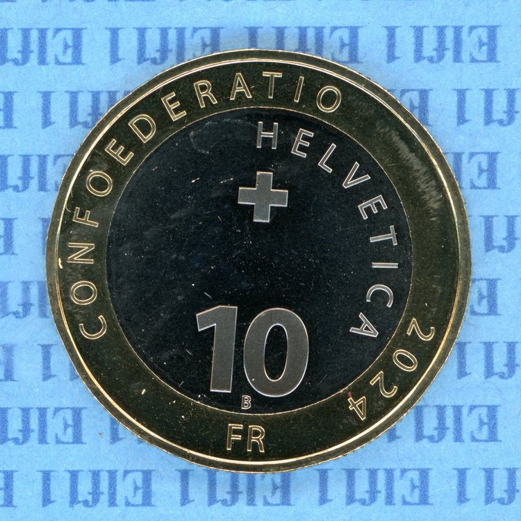 CHF__10.00 2024 R-Glet. stgl * aus Stgl-Münzsatz! 10 Franken (Neu (gemäss Beschreibung)) in ...