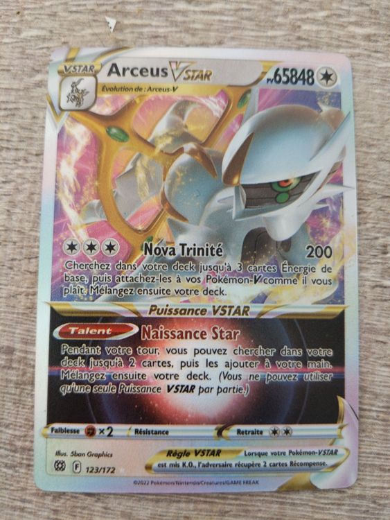 Carte Pokémon Arceus Vstar 123/172 (Gebraucht) in Gland für CHF 1 – mit Lieferung auf Ricardo kaufen