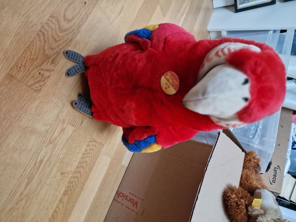Imagedetailantiker Steiff Papagei Kaufen Auf Ricardo 2022 09 01301043