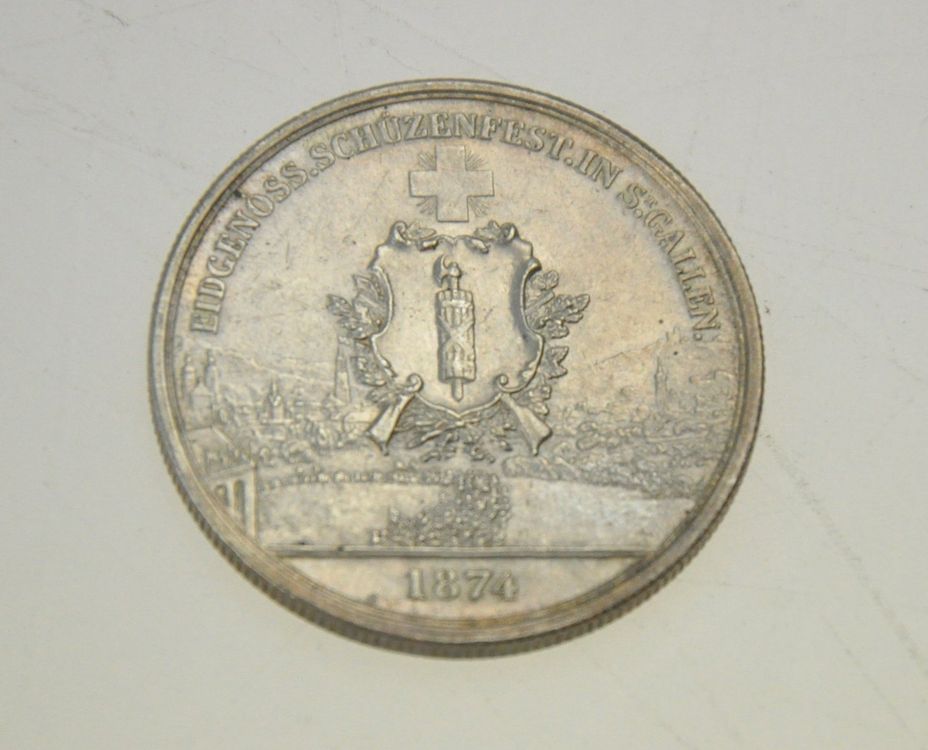 Schweiz Schützentaler 5 Franken St. Gallen 1874 | Kaufen auf Ricardo