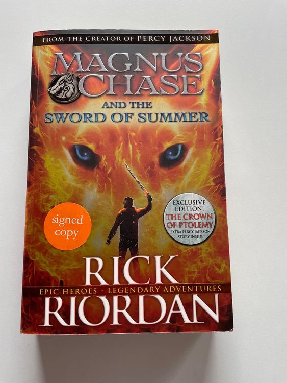 Magnus Chase and the sword of summer, signiert Rick Riordan (Gebraucht ...