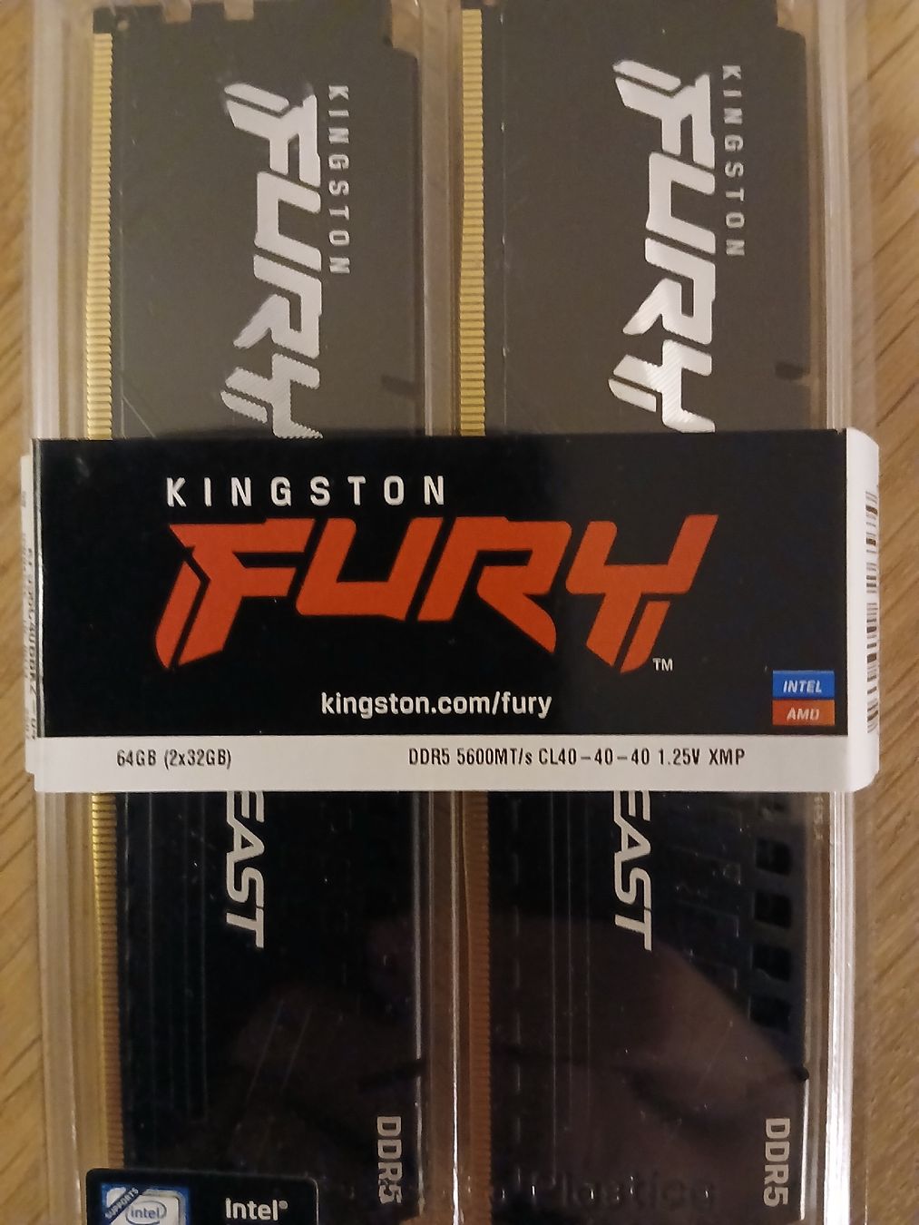 NEU 64GB DDR5 ram 5600MT/s KINGSTON Fury Beast 2x32GB (Neu und ...