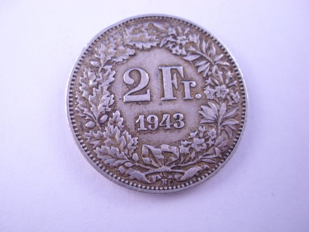 2 Franken 1943 (Gebraucht) in Birsfelden für CHF 5.2 – mit Lieferung auf Ricardo kaufen