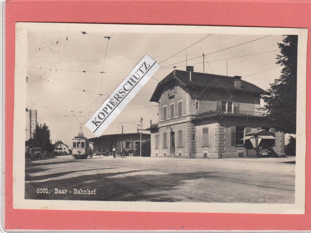Zg Baar Bahnhof Mit Strassenbahn Nach Menzingen 1926 Kaufen Auf Ricardo