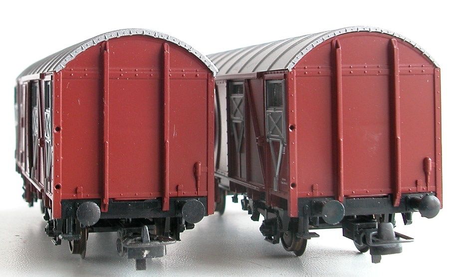 Roco 2 gedeckte Güterwagen Gs 212 der DB Spur H0 | Kaufen auf Ricardo