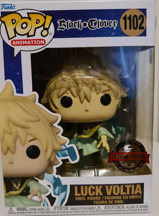 Funko Pop ! Black Clover Luck Voltia 1102 spécial édition (Neuf (Voir ...