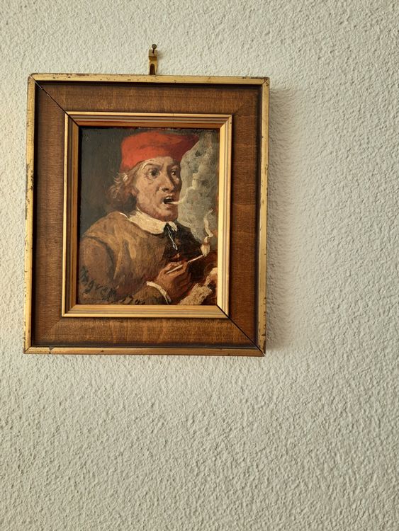 antikes Ölbild, 18. Jahrh., Öl Mischtechnik auf Holz, sign. (Gebraucht) in Wil für CHF 30 – mit ...