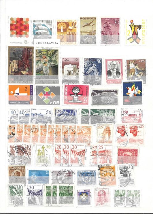 Jugoslawien Sammlung Briefmarken versch. Jahrgänge (Gebraucht) in Rheineck für CHF 2 – mit ...