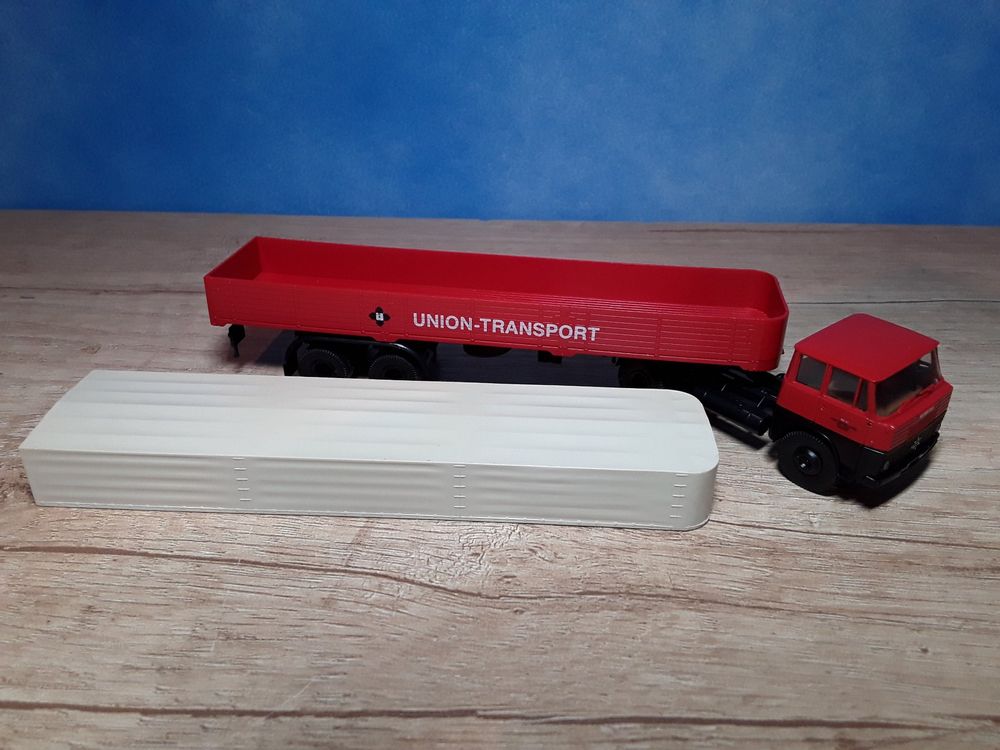 Brekina Henschel _ Sattelzug LKW Union Transport _ 1:87 (Gebraucht) in ...