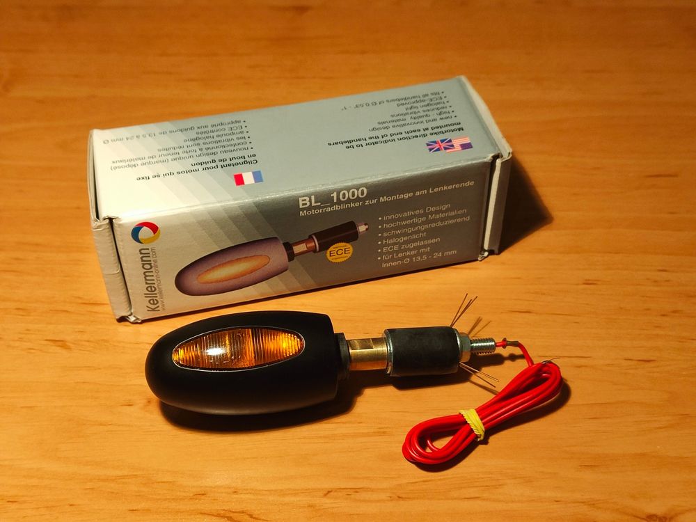 Kellermann BL 1000 Blinker Schwarz Matt | Kaufen auf Ricardo