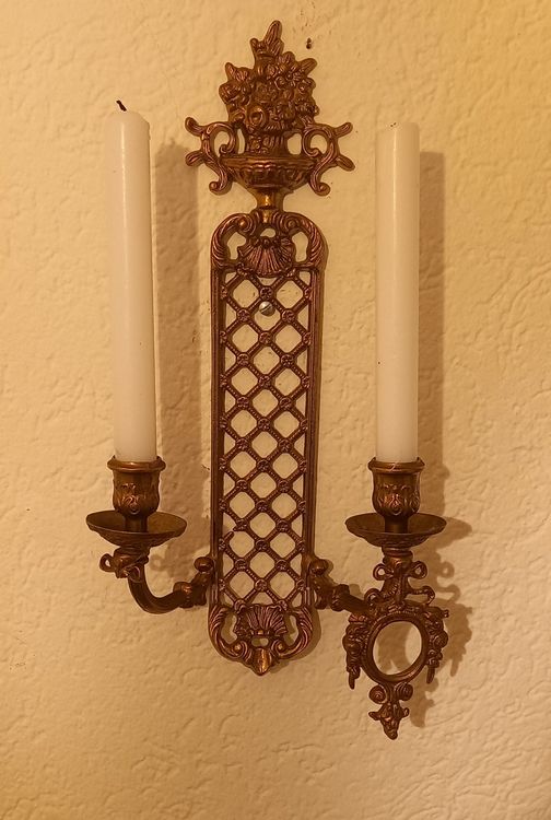 Schön Vintage wand kerzenhalter aus Messing (Gebraucht) in Fahrweid für CHF 39 – nur Abholung ...