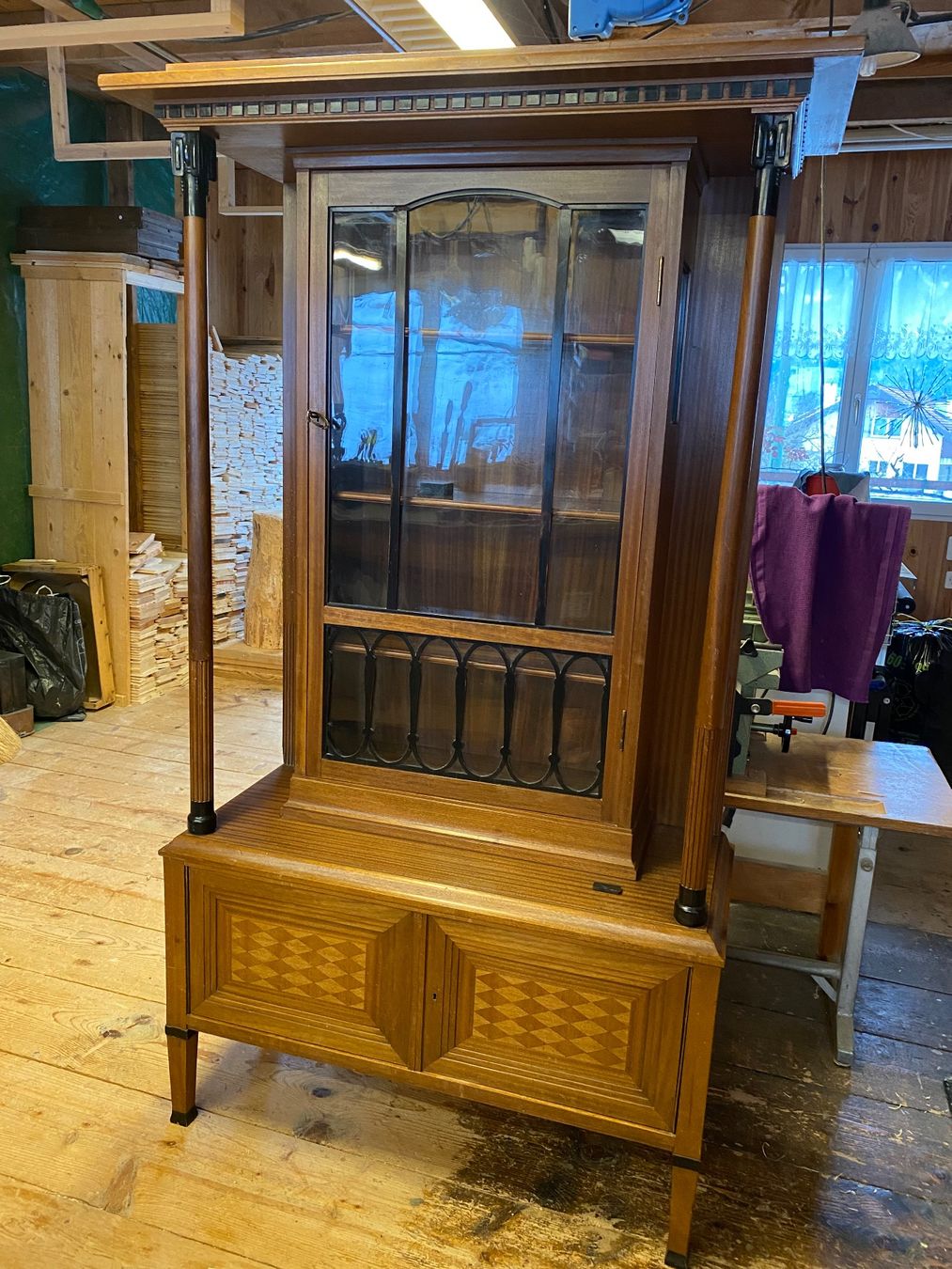 Biedermeier Art Deco Vitrine Buffet Möbel um 1900 (Gebraucht) in Buchs ...