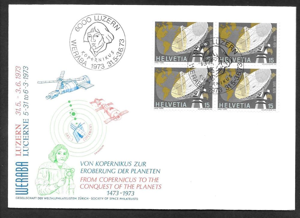 Sonderbrief SSt. 55 WERABA Luzern 31.5.-3.6.1973 | Kaufen auf Ricardo