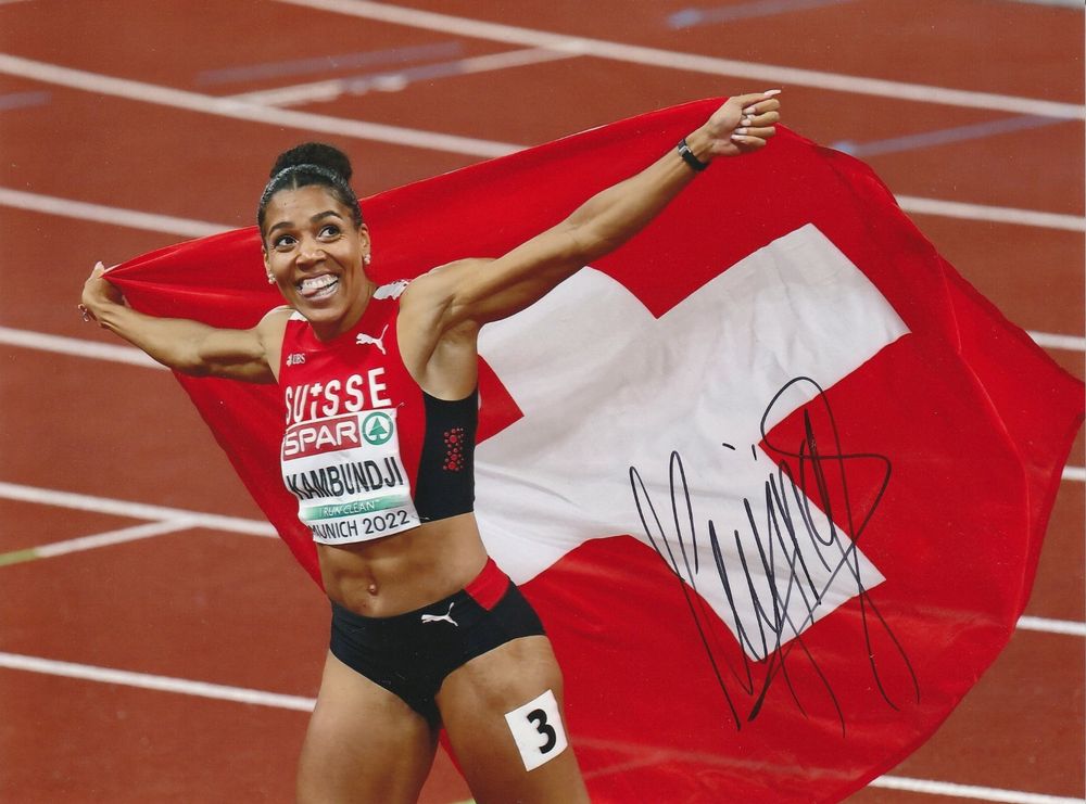 Mujinga Kambundji / Originalautogramm | Kaufen auf Ricardo