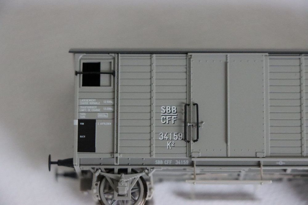 SBB H0 47854 Gedeckter Güterwagen K2 der SBB/CFF 34159, neu (Neu und ...