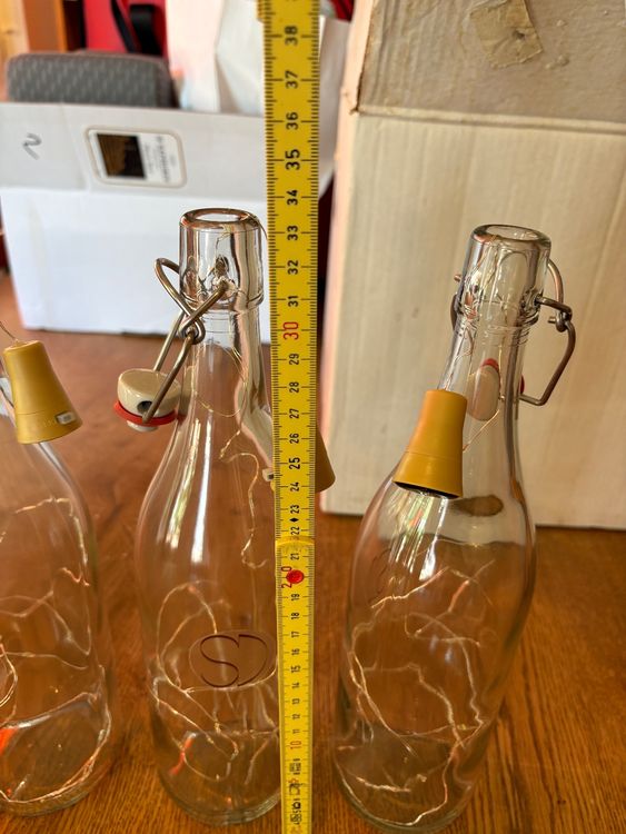 11x Deko-Flaschen mit Solar Lichterkette, Herbst Deko 🍁🍂 (Defekt) in ...