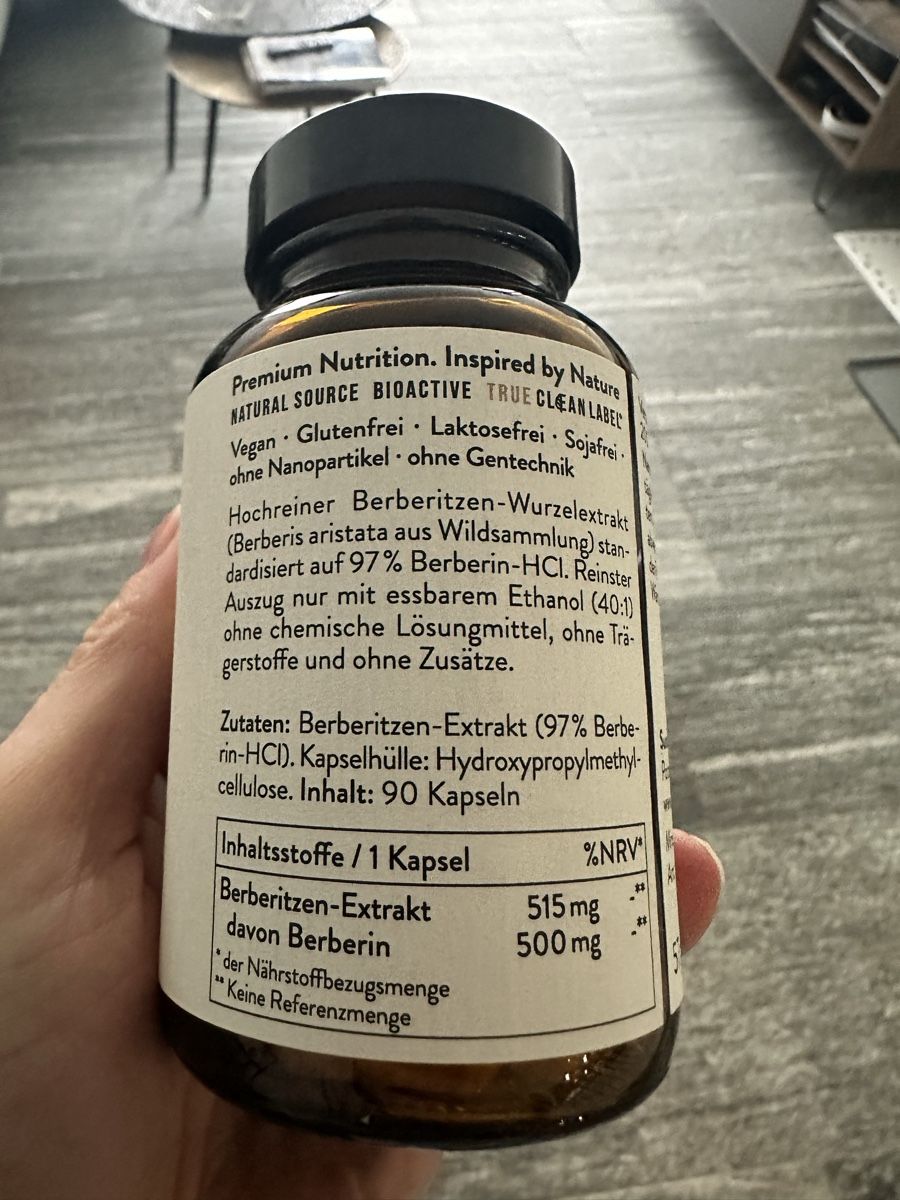 Sunday Natural Berberin 500mg - 90 Capsules - New! (Neu und ...