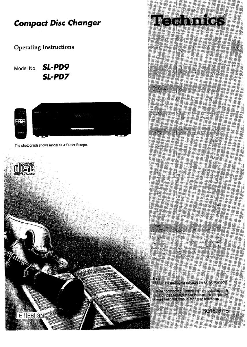 TECHNICS SL-PD7A 5 Disc Changer System 5 fach CD wächsel (Gebraucht) in ...