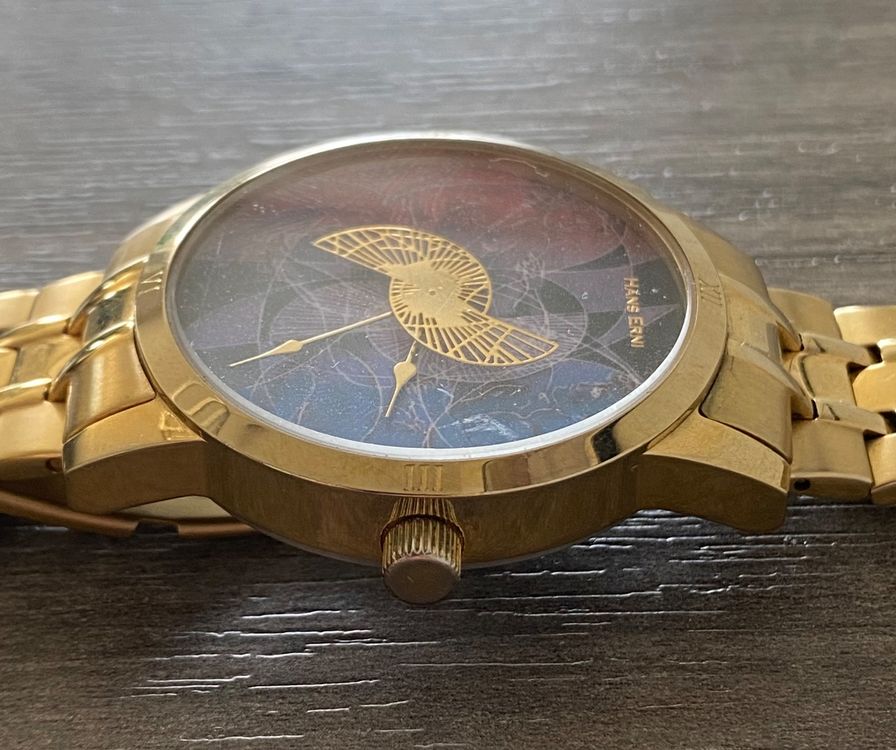 Uhr Hans Erni Lauf der Zeit goldfarbig | Kaufen auf Ricardo